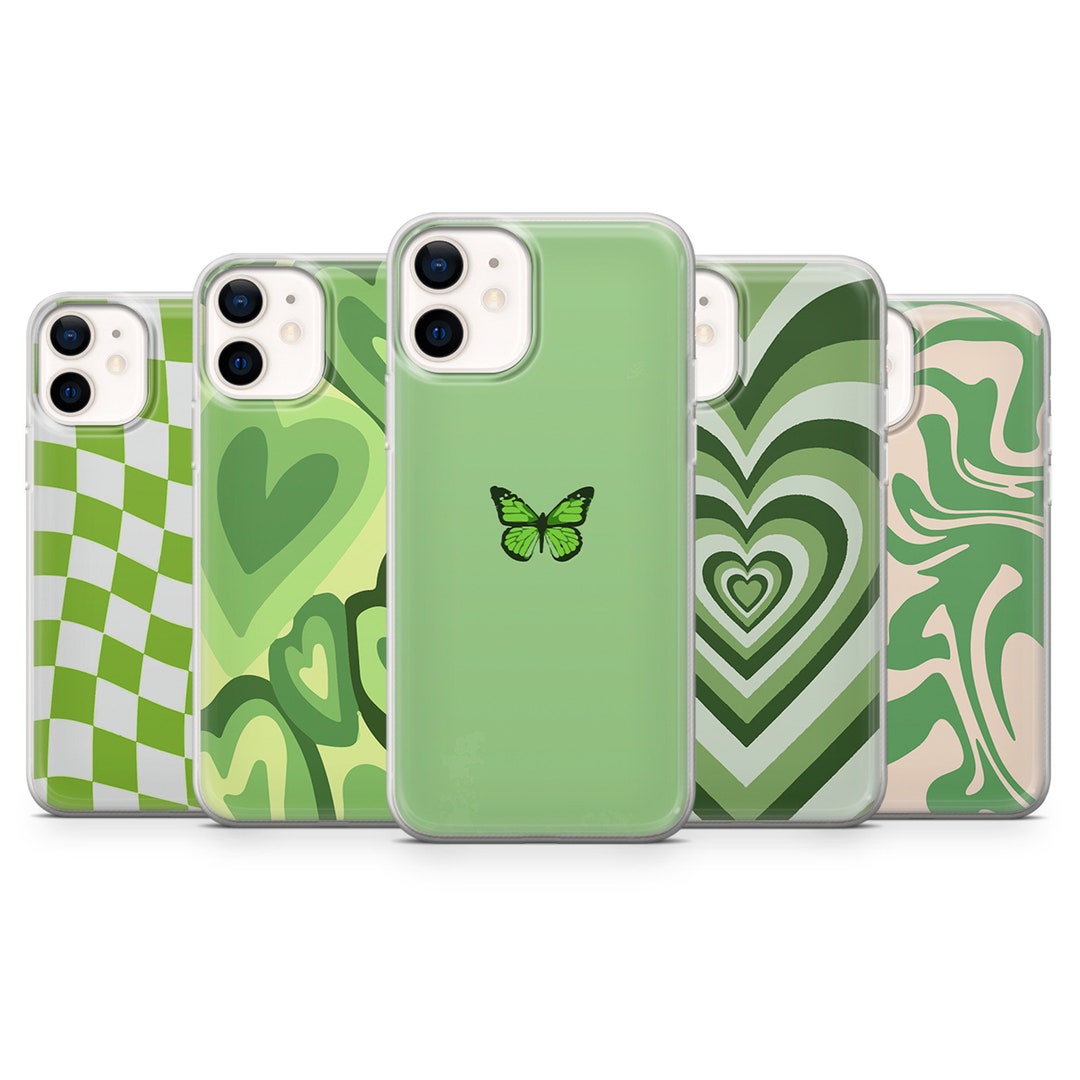 Sage Green Phone Case Classic Pastel Cover for iPhone 14, 13, 12, 11 ...