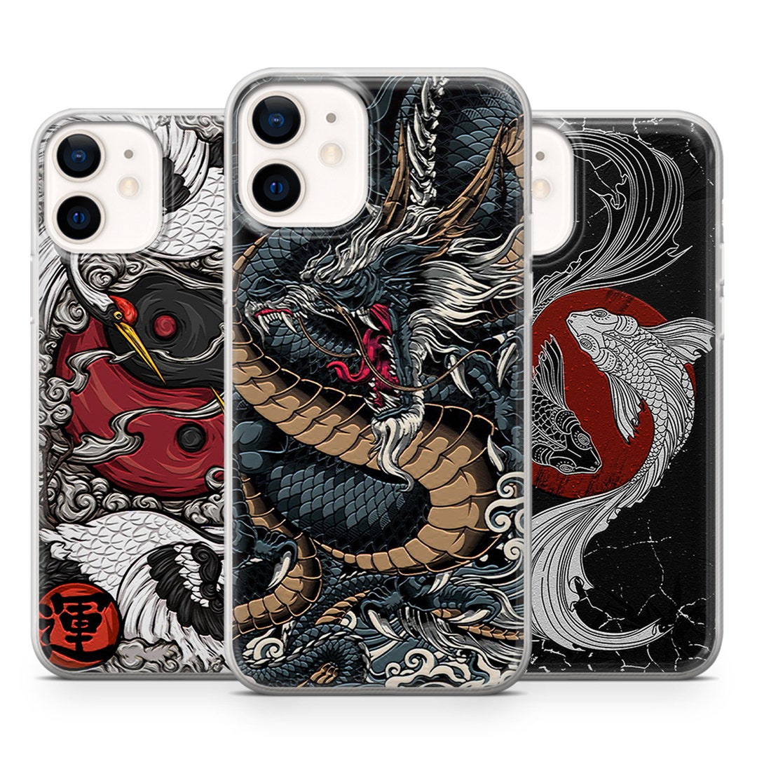 Japanese Art Phone Case Manga Cover for iPhone 14, 13, 12, 11, Xr, 8 ...