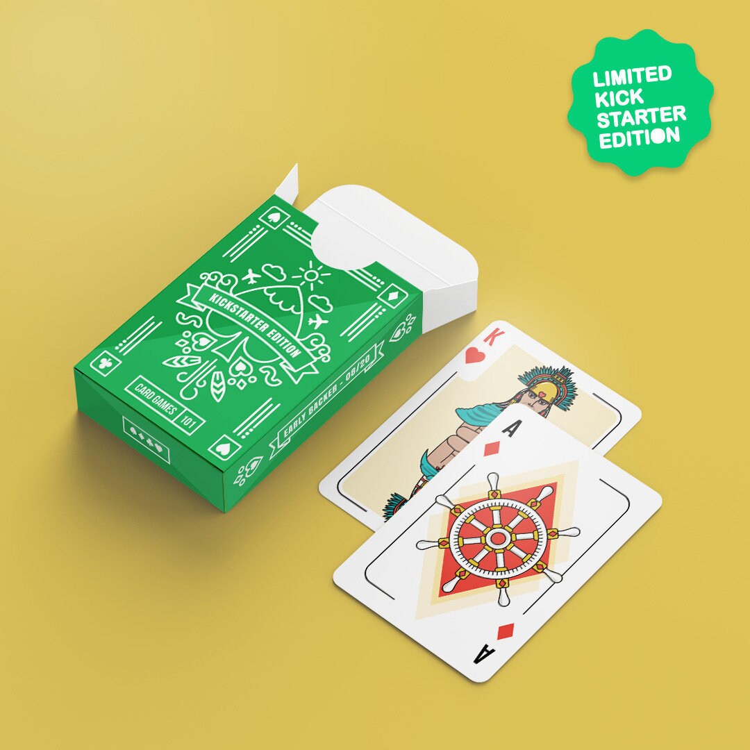 Playing Cards - Custom Designed - Green Deck - Limited Edition - Etsy