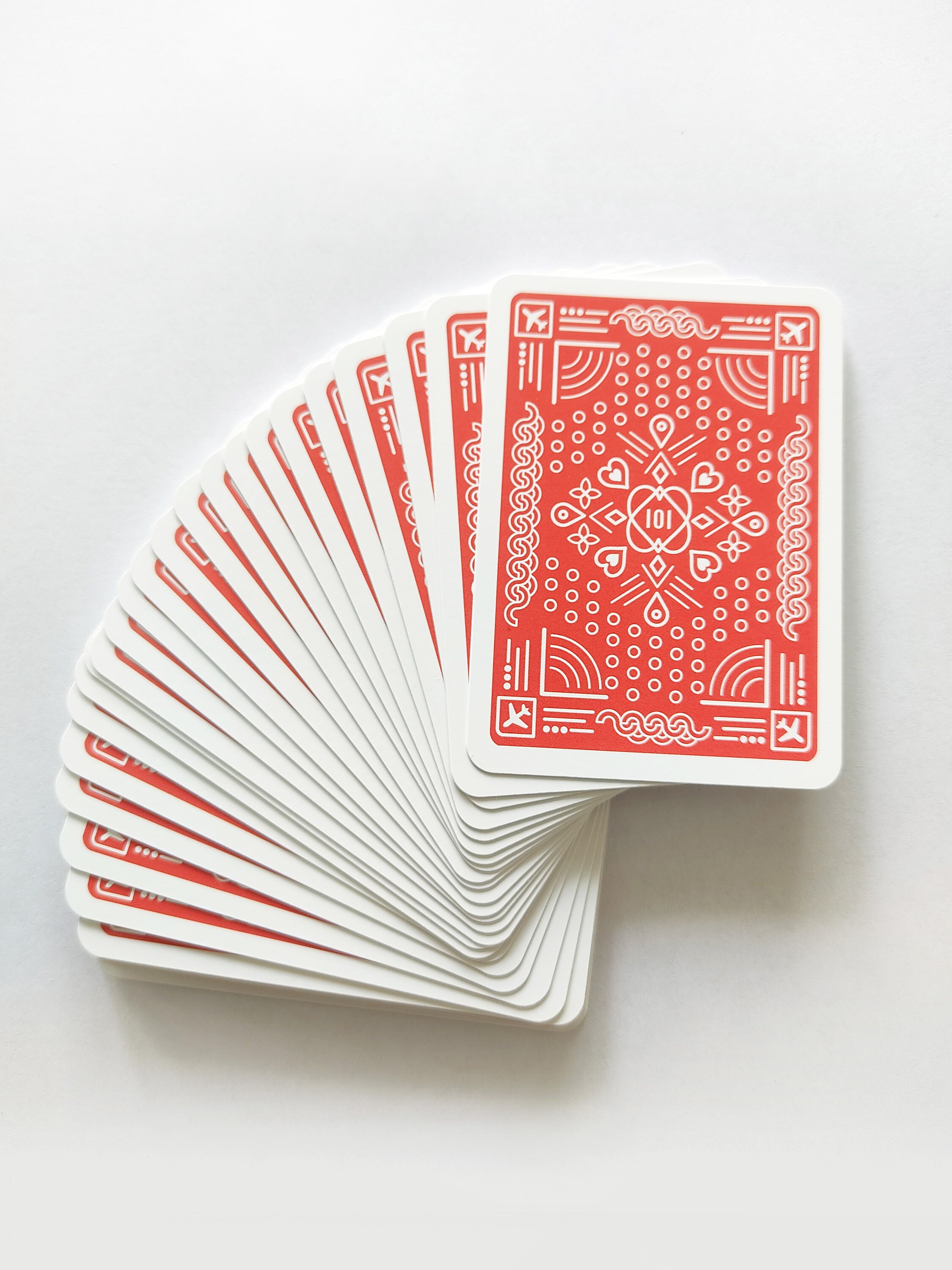 Playing Cards - Cards for Travelers - Red Deck - Custom Design - Etsy