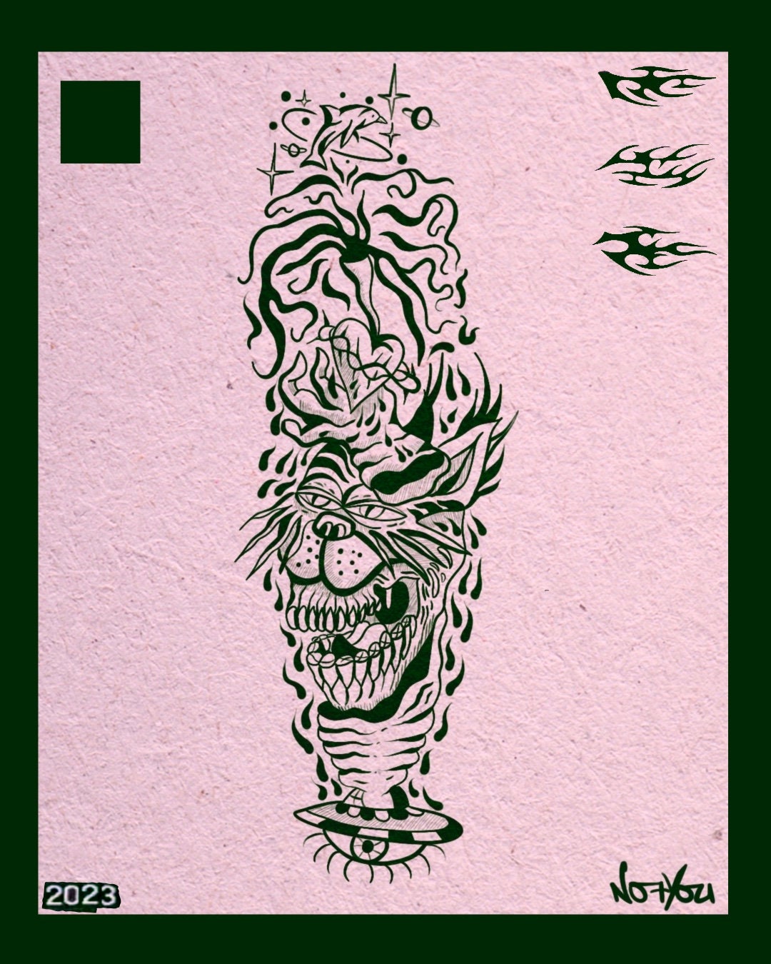 Art Print Tattoo Design - Etsy