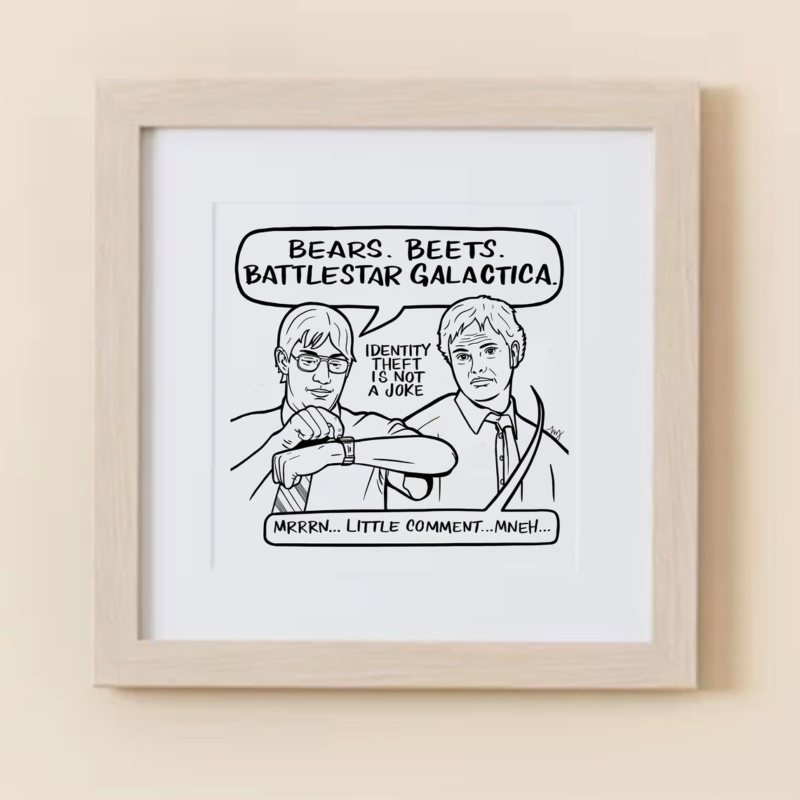 The Office: Jim and Dwight - Line Drawings With Quotes, Jim as Dwight ...