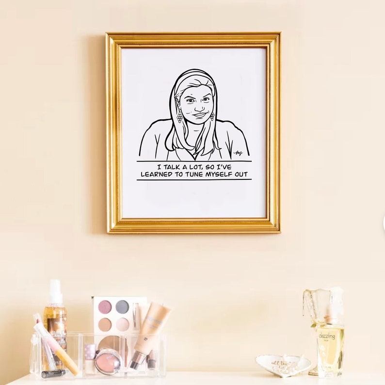 The Office: Kelly Kapoor - Line Drawing With Quotes, the Office Quotes ...