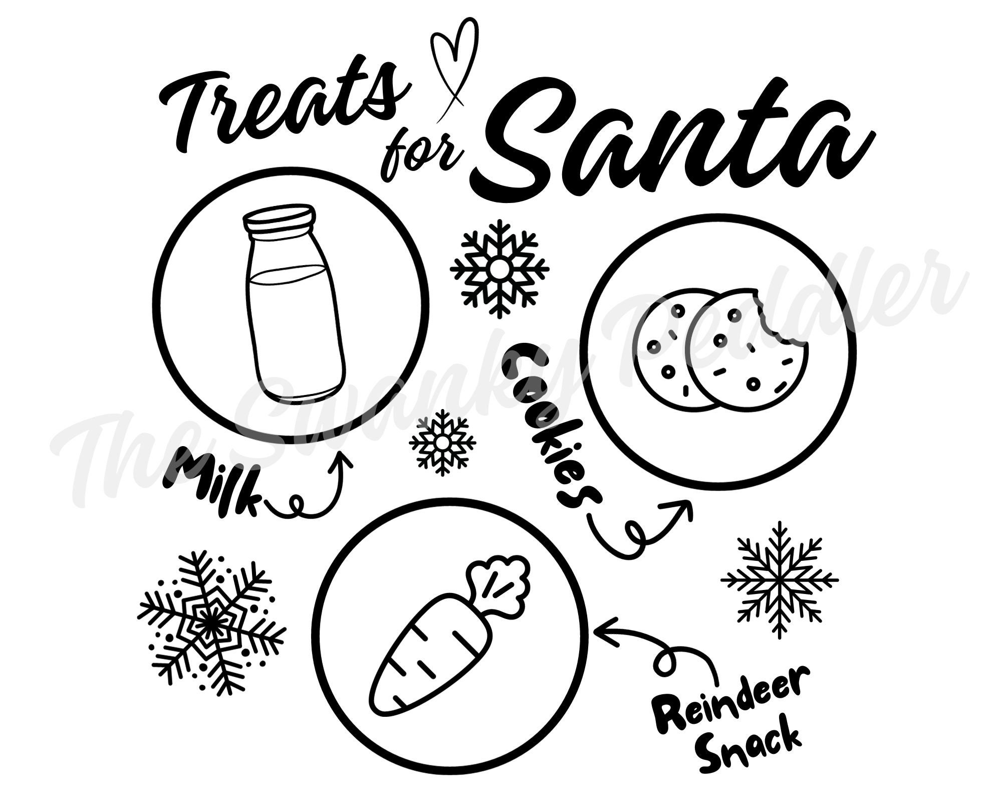 Santa Tray SVG , Christmas Svg, Cookies for Santa SVG, Treats for Santa ...