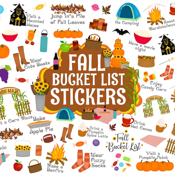 Goodnotes Bucket List Stickers - Etsy