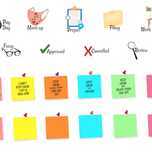 Office Digital Stickers, Precropped Digital Planner Stickers, Goodnotes ...