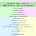 Pregnancy Digital Planner Week-by-week Fruit and Vegetables Baby Growth ...