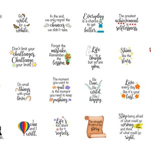 Motivational Quote Stickers, Goodnotes Planner, Bonus Icons (digital ...
