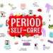 Period Self Care Digital Stickers, Planner PNG Bonus Files (goodnotes ...