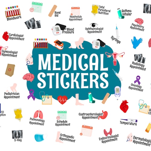 Medical Digital Stickers Health Appointments Medical - Etsy