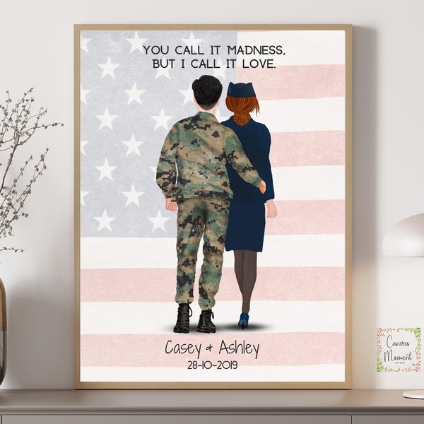 Military and Nurse Couple - Etsy