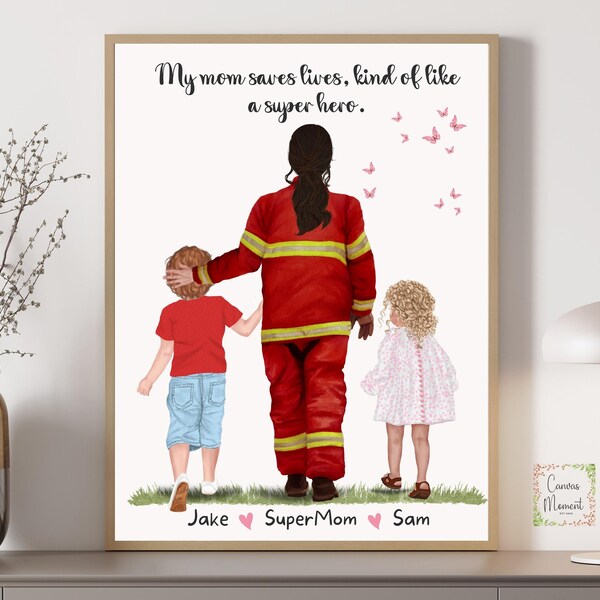 Female Firefighter - Etsy