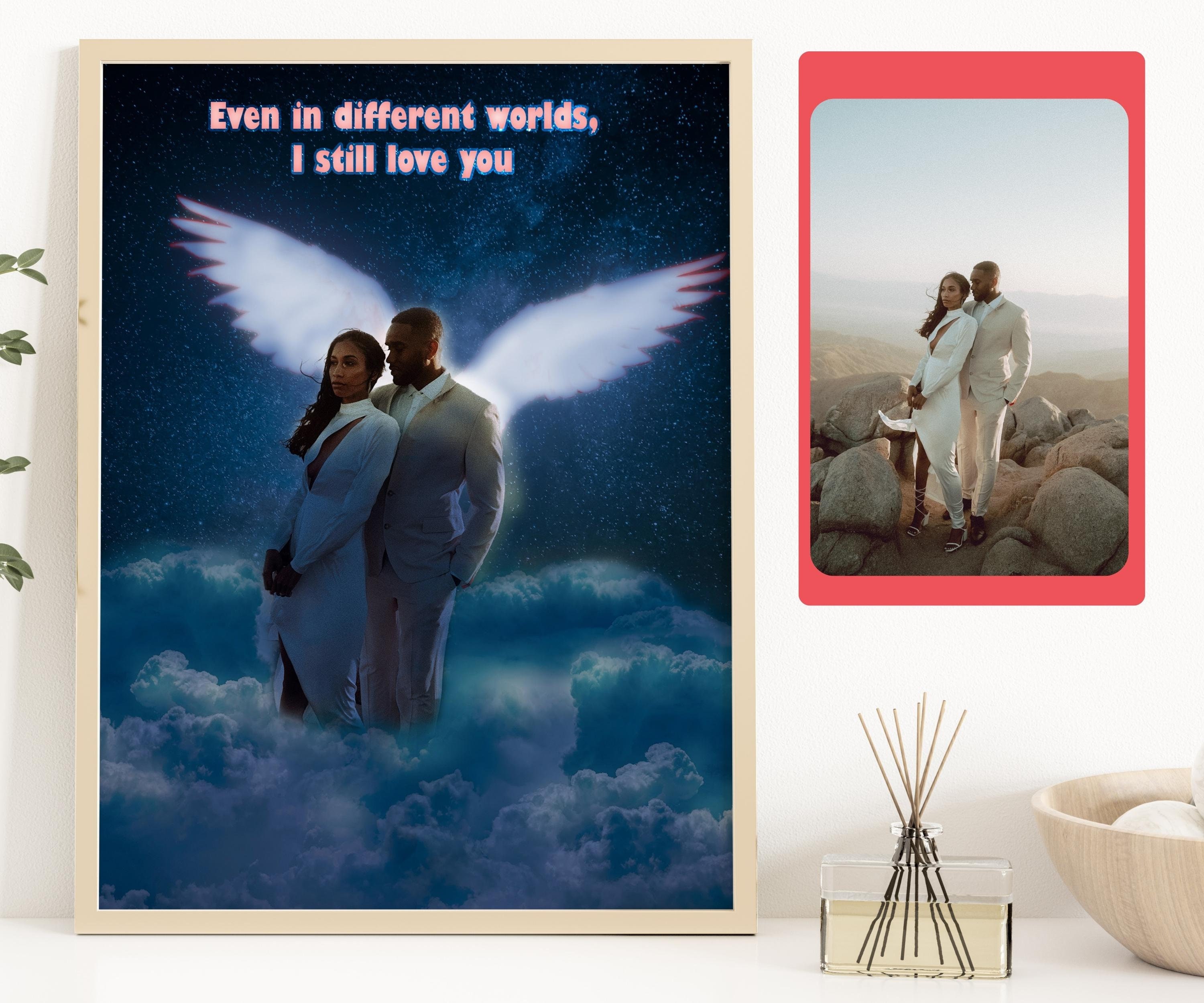 Remembering a Loved One Memorial Angel Photo Memorial - Etsy