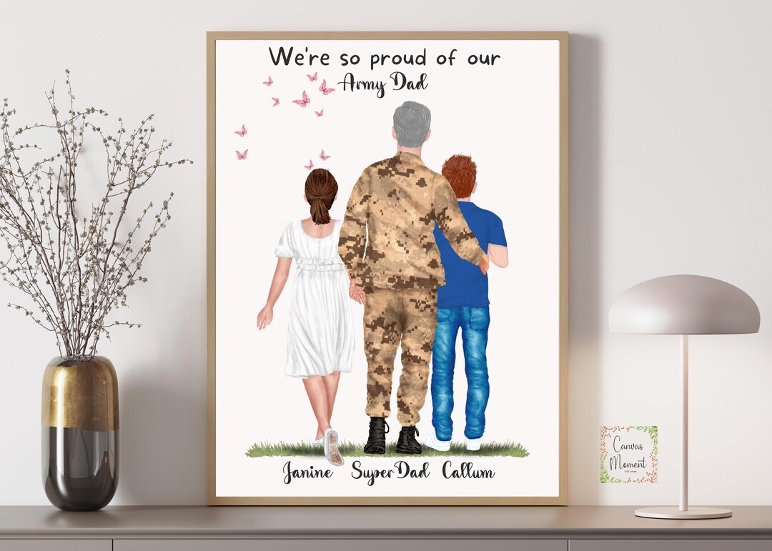 Military Gift for Dad, Army Dad Fathers Day Gift, Soldier Gift From ...