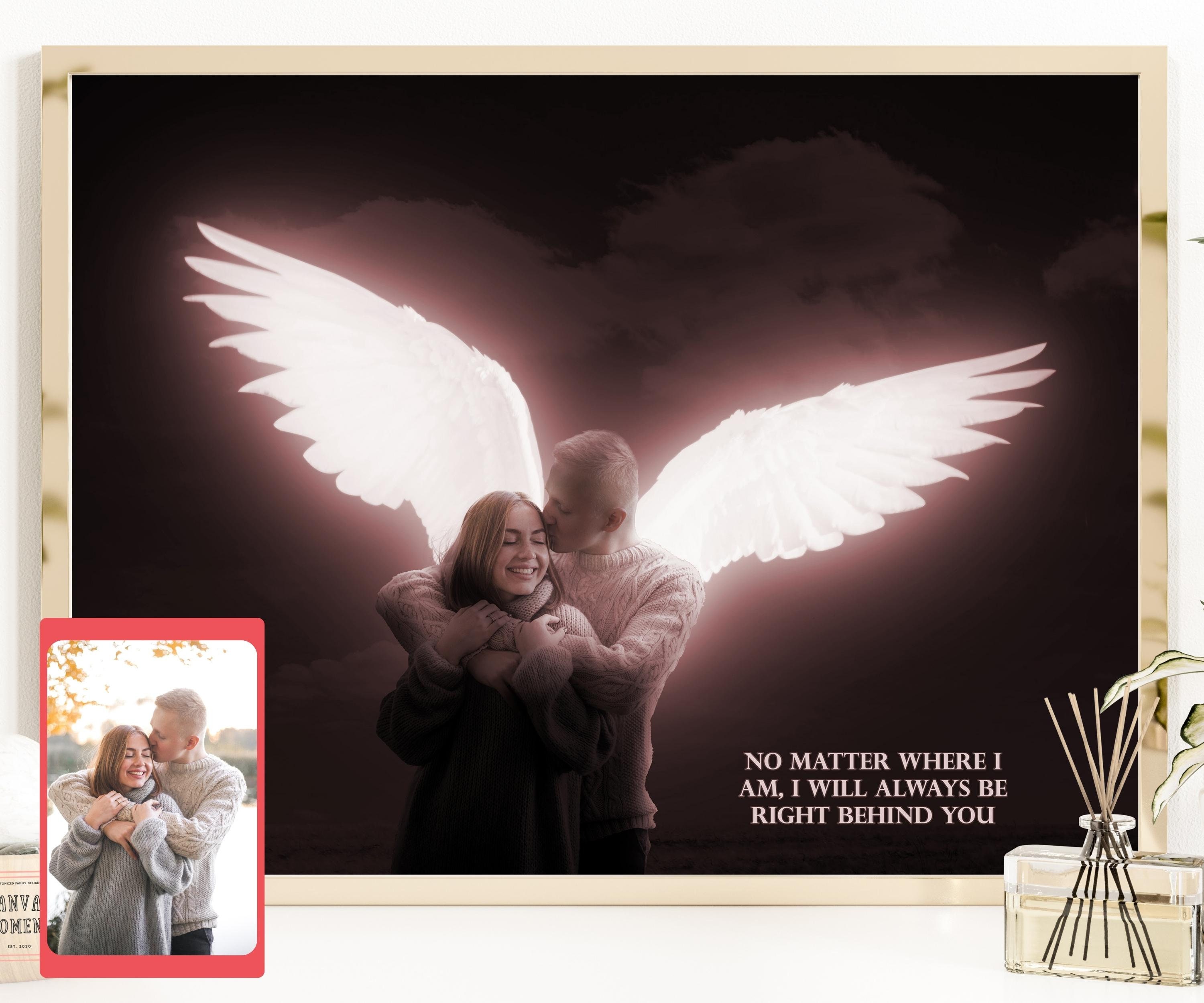 Remembering a Loved One Memorial Angel Photo Memorial - Etsy
