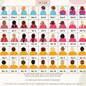 EXTRA LARGE FAMILY Portrait Custom Big Family Print, Personalized ...