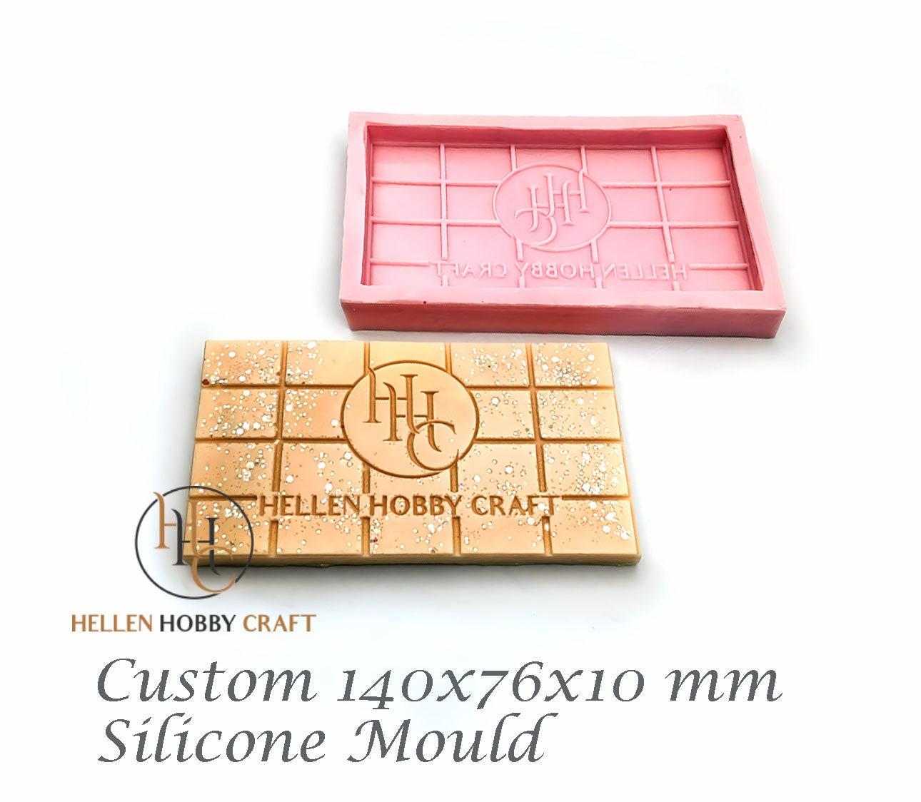 Custom Design, Big Snap Bar Silicone Mould, Custom Logo, Food and Skin ...