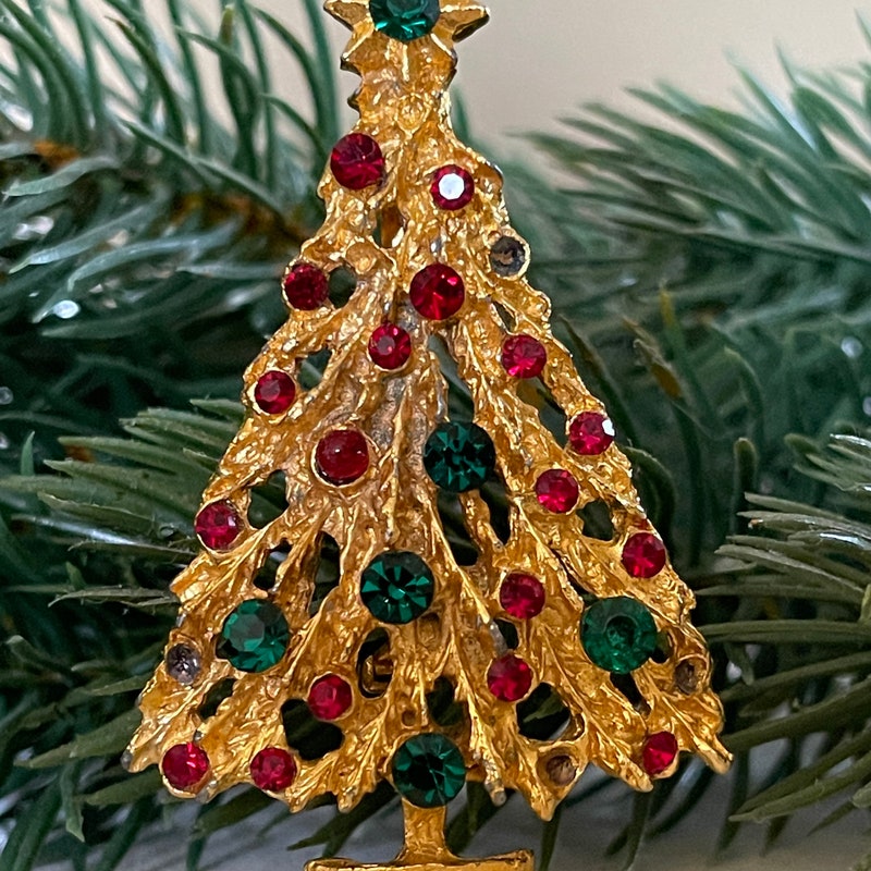 Christmas Tree Brooch - Etsy