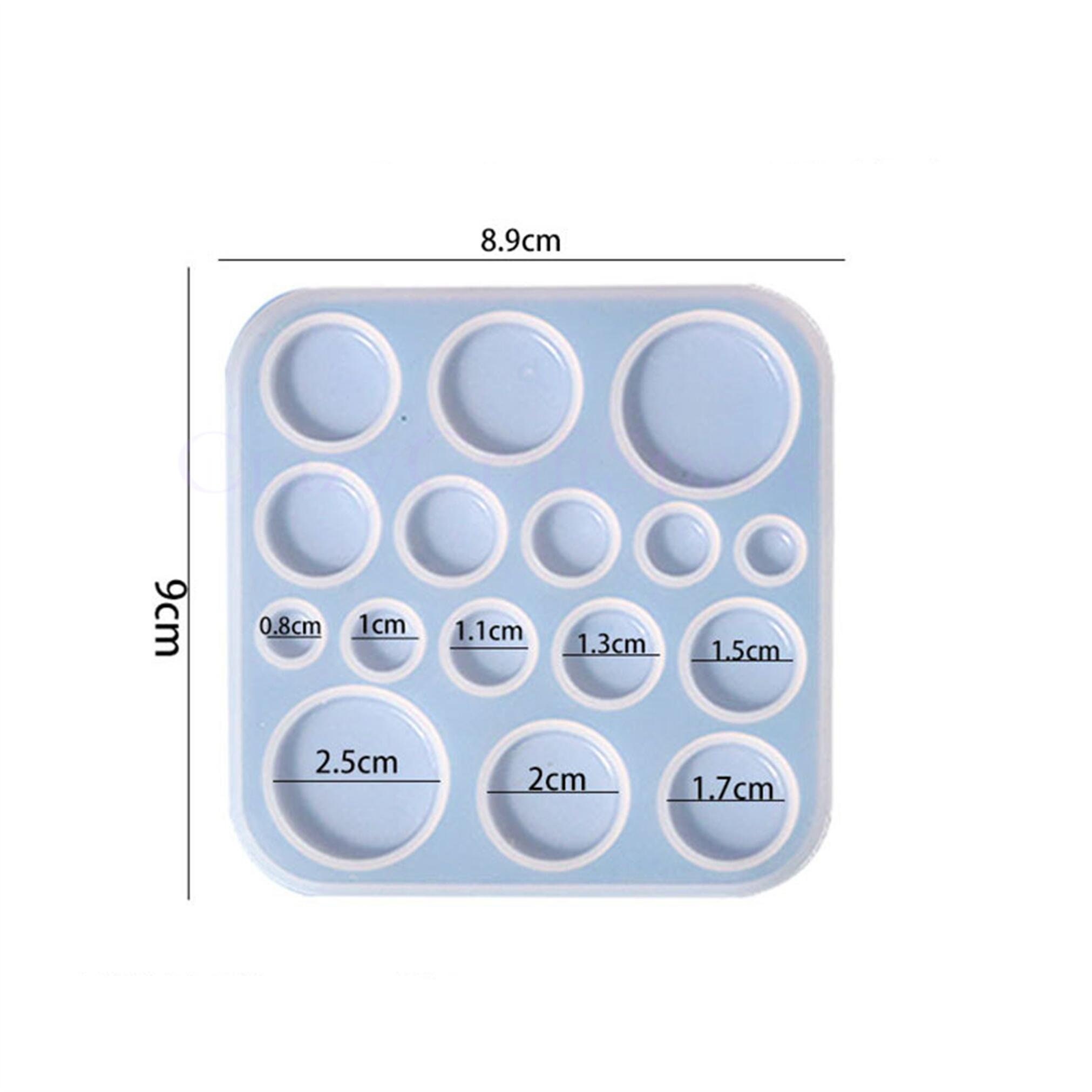 Round Circle Silicone Mold for Jewelry Making, Half Round Silicone Mold ...