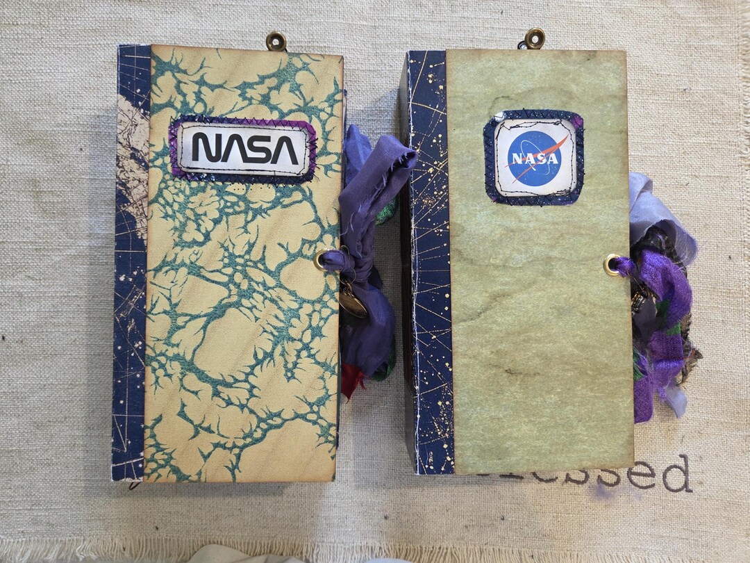 Nasa/space Theme and Handmade Junk Journals. Travel Style. - Etsy