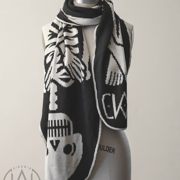 Skull Scarf - Etsy