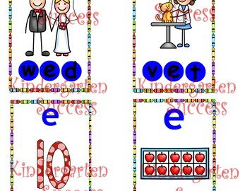 Vowel Flash Cards - Etsy