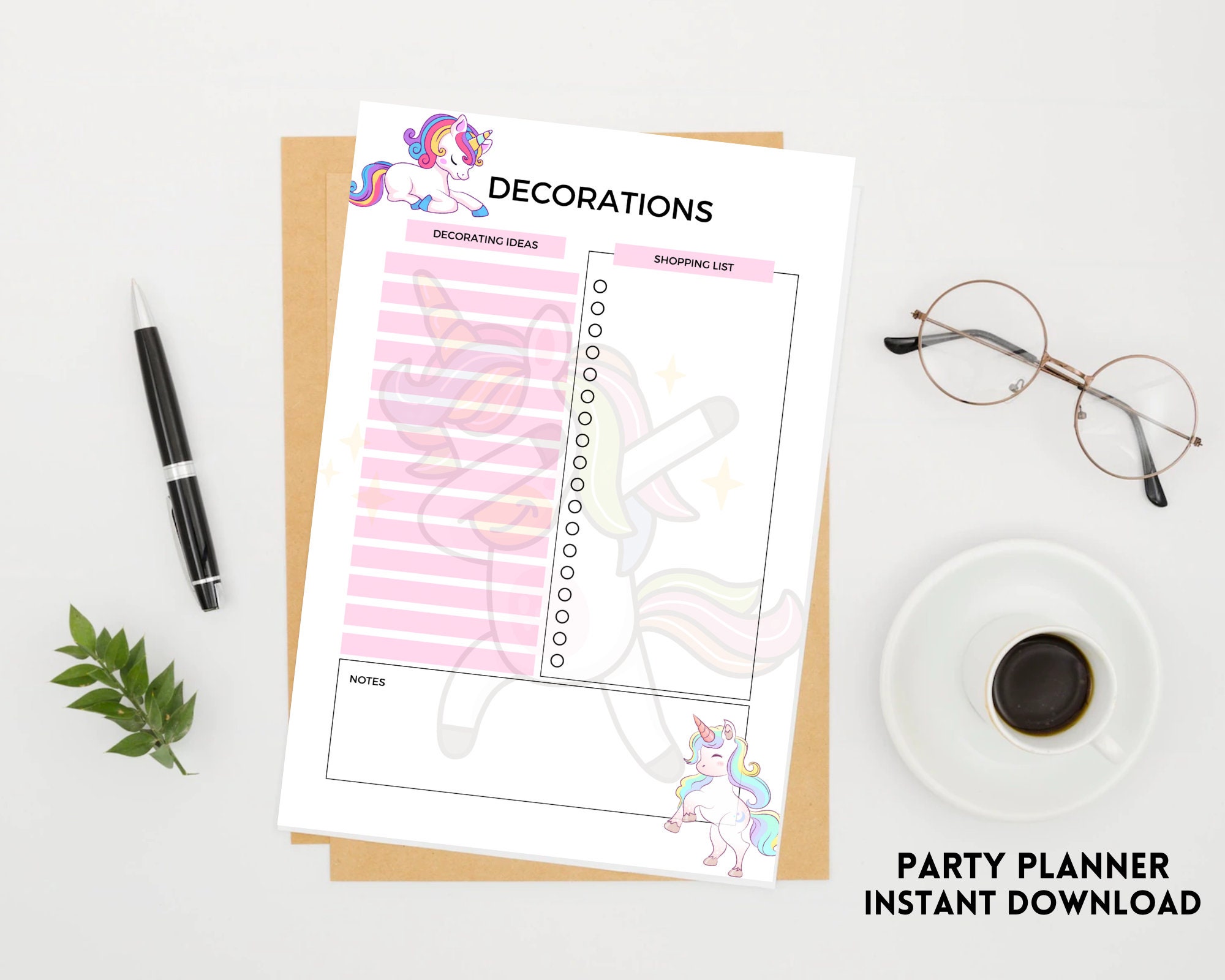 Girls Party Planner, Printable Event Bundle/organizer/budget Checklist ...