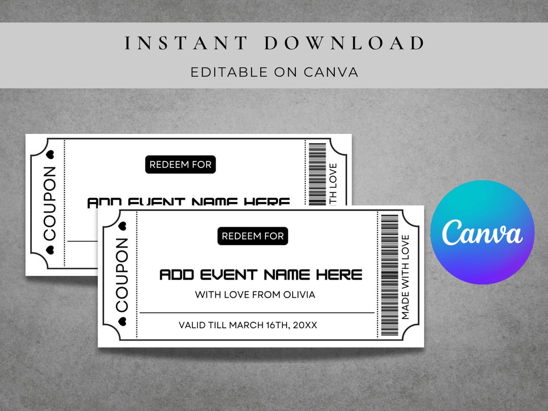 Print at Home Voucher Gift Card |voucher for Any Occasion, Print-at-home Certificate | Digital ...