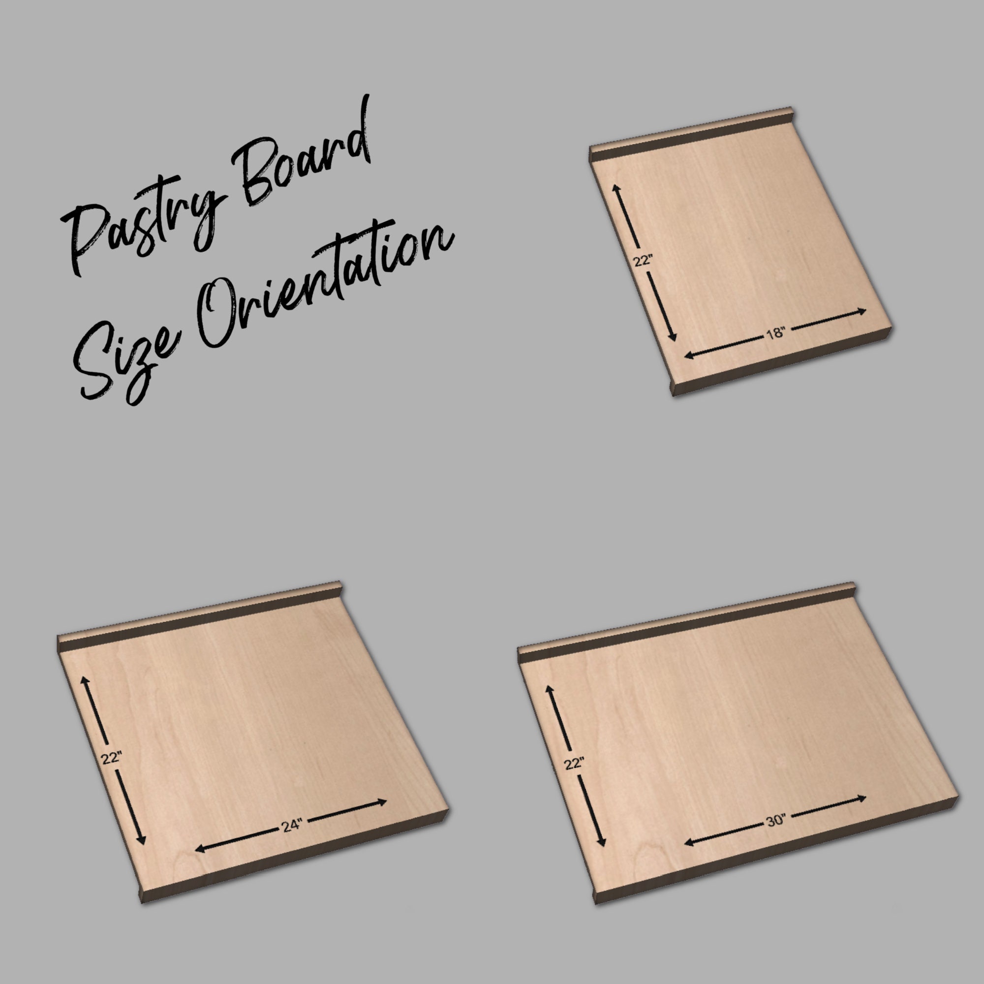 Maple Pastry Board, Pasta Board, Cutting Board, Hard Wood Bread Board ...