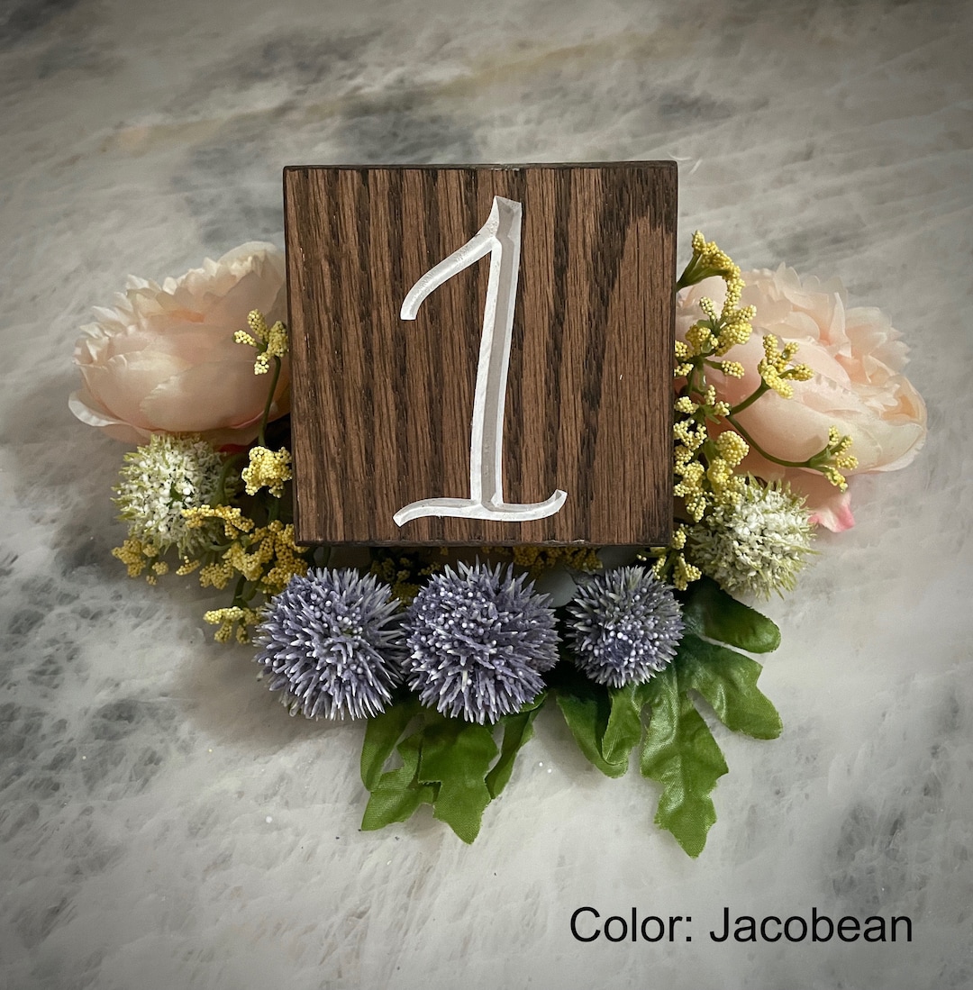 3D Carved Wooden Wedding Table Numbers: Rustic Centerpiece Decor - Etsy