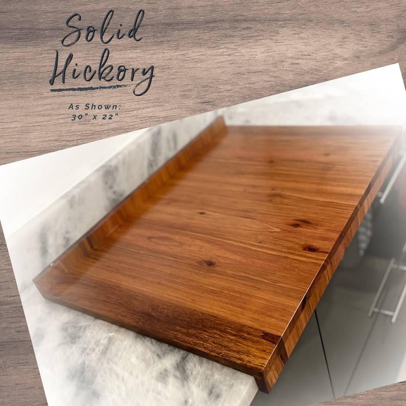 Hickory Pastry Board Pasta Board Wood Cutting Board Bread - Etsy