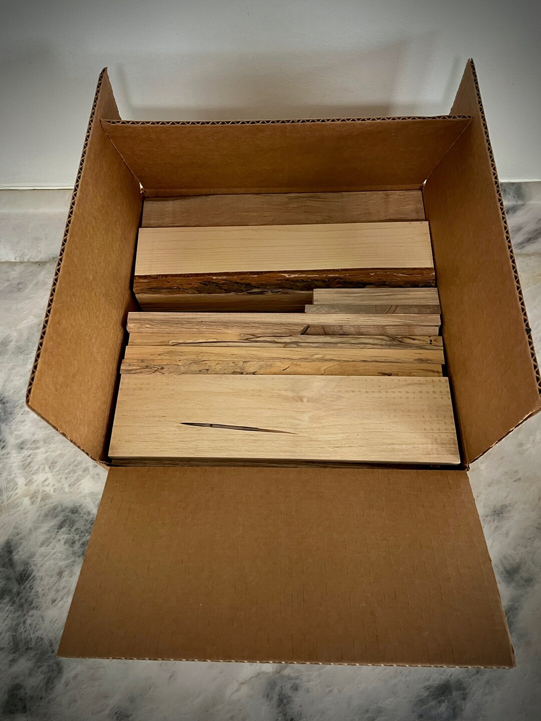 Hardwood Scrap Wood Box: Oak, Maple, Cherry, Poplar Pieces - Etsy