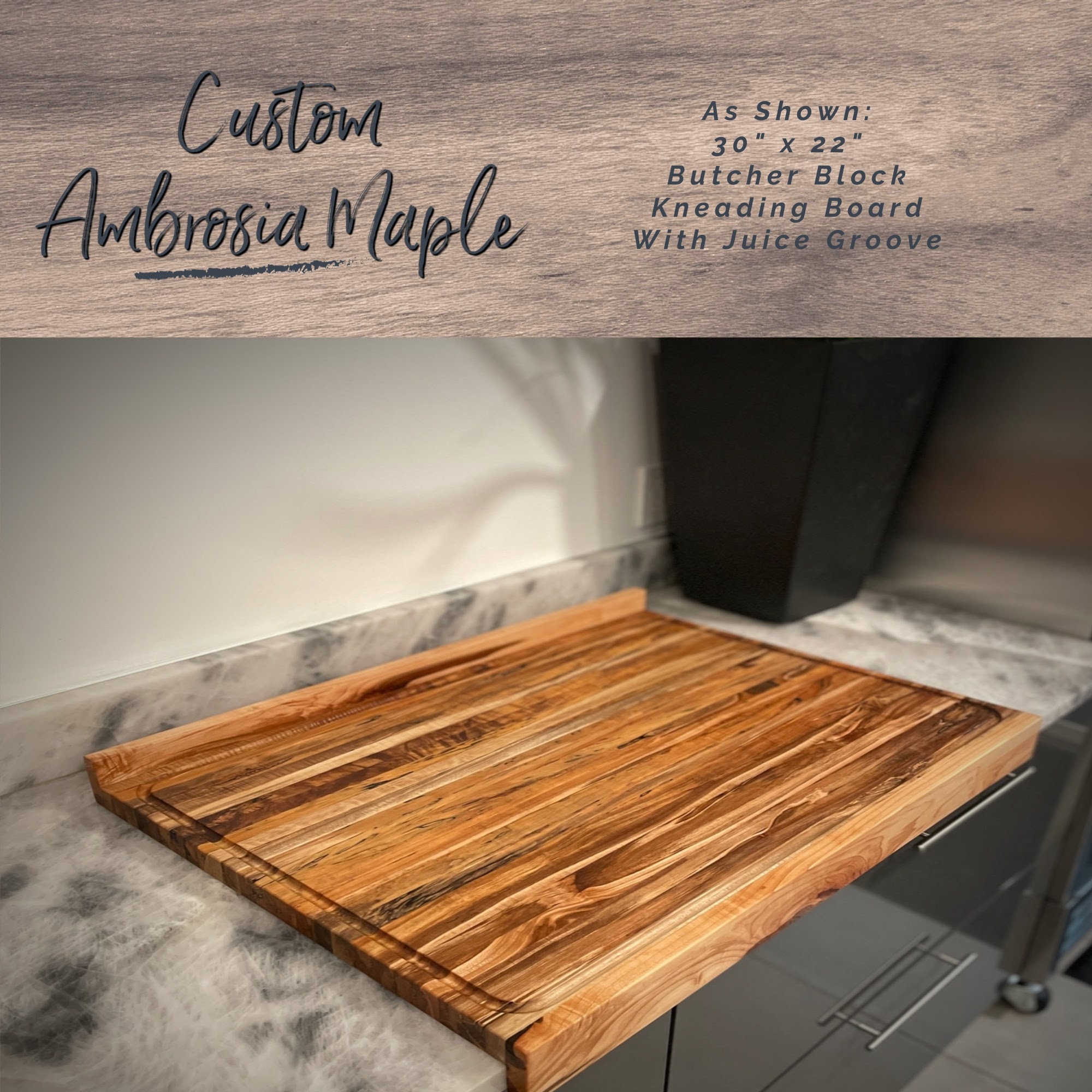 Maple Pastry Board, Pasta Board, Cutting Board, Hard Wood Bread Board ...
