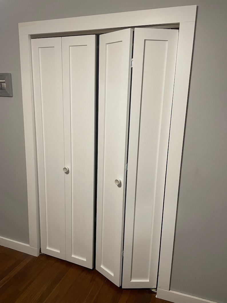 Shaker Bi-fold Closet Doors Price Includes Paint or Stain - Etsy