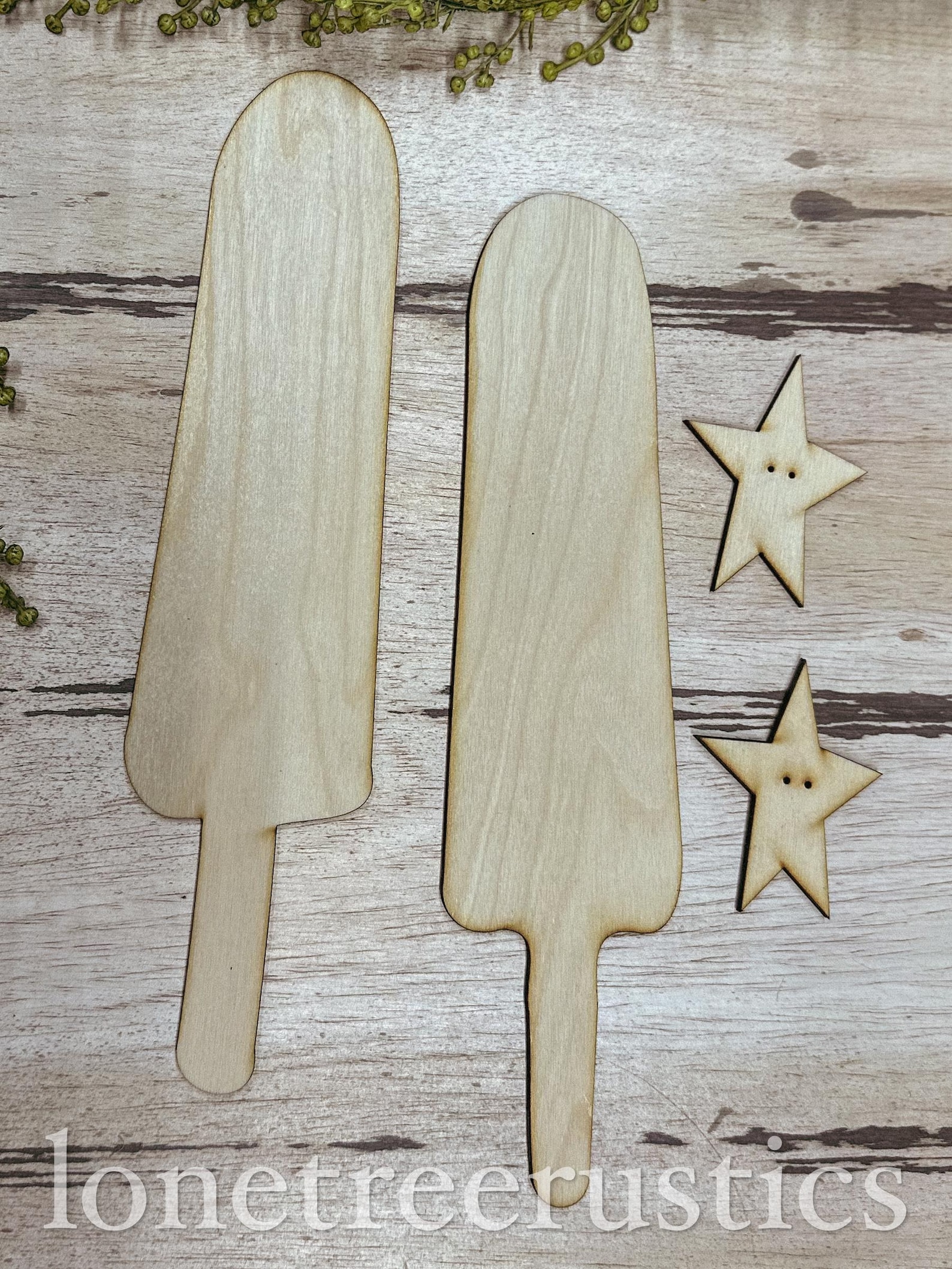 Rustic Patriotic Popsicles - DIY Wood Kit - (set of 2) - Etsy