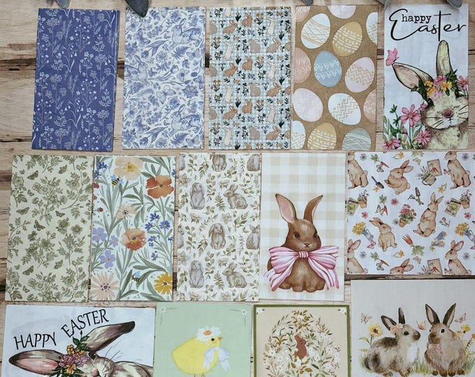 Set of 6 Spring Easter Embroidered Napkins, Easter Linen Dinner Napkins ...