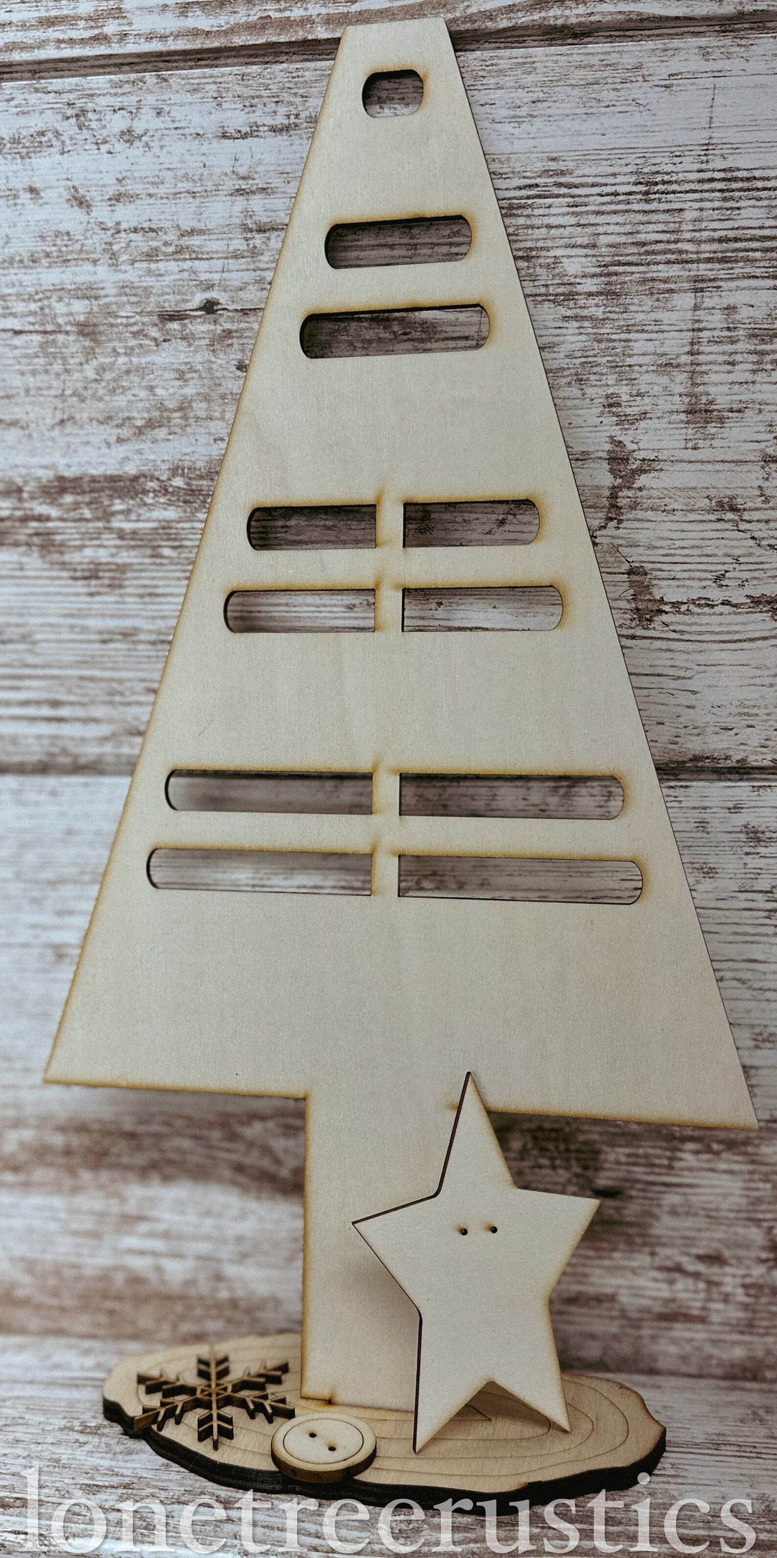 Christmas Fabric Rag Tree Wood Kit not a Finished Product - Etsy