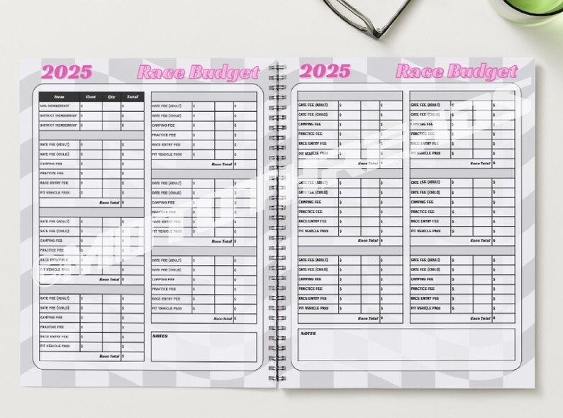 Motocross Budget Planner | Printable Motocross Budget for Moms | Race ...