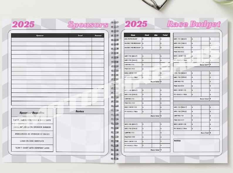 Motocross Racing Planner | Printable Motocross Planner for Moms | Race ...