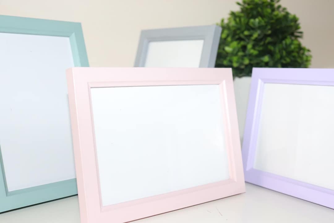 Hand Painted Pastel Photo Frame - Personalized 7x5 Picture Frame - Etsy