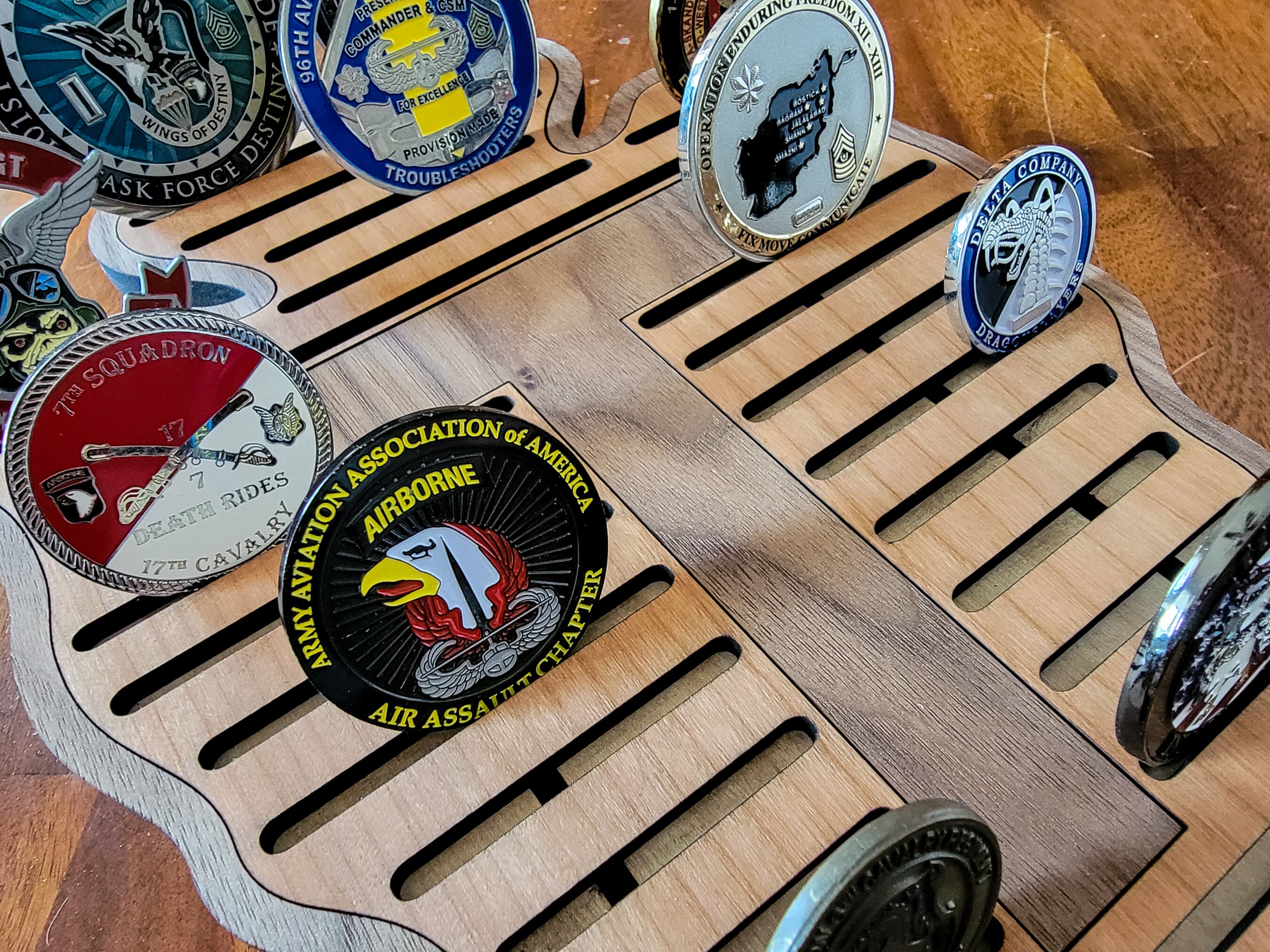 Custom Unit or Logo Challenge Coin Display Rack Custom Patch - Etsy