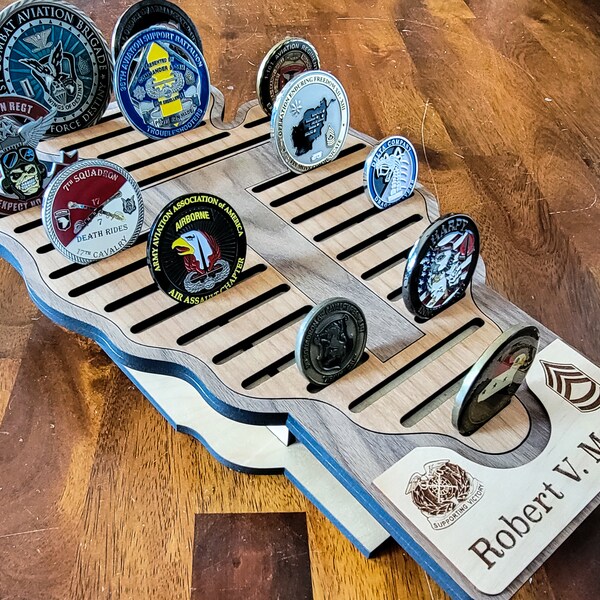 Challenge Coin Display - Etsy