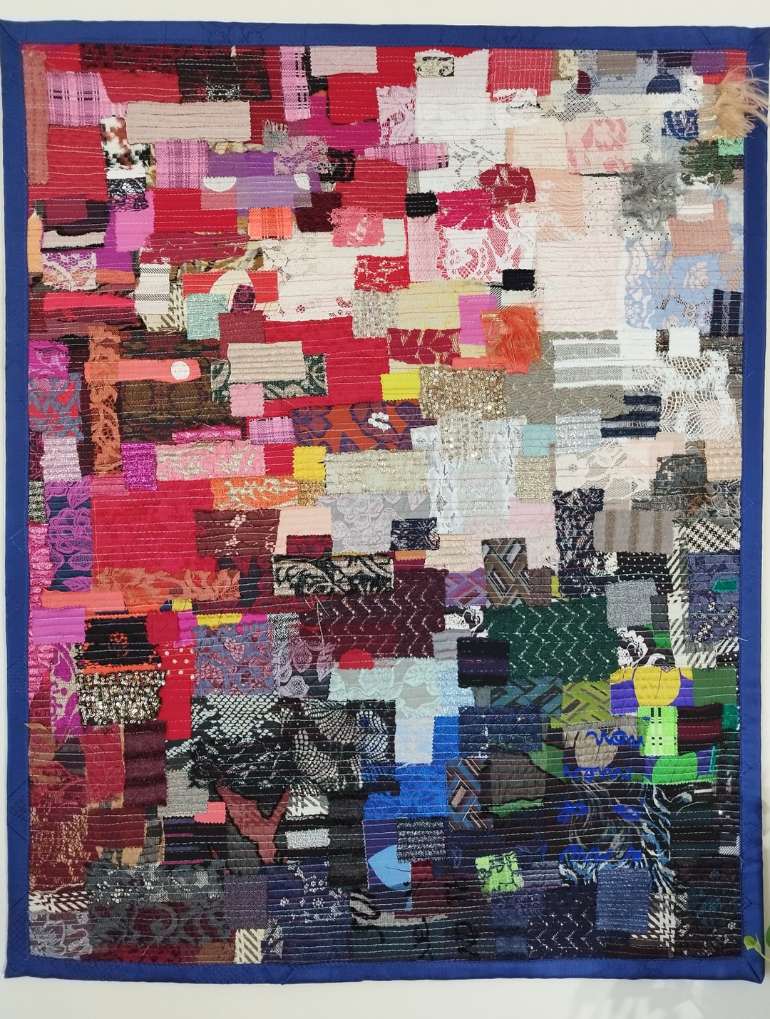 Abstraction. Stitched Art, Handmade Art Gift, Wall Decoration, Textile ...