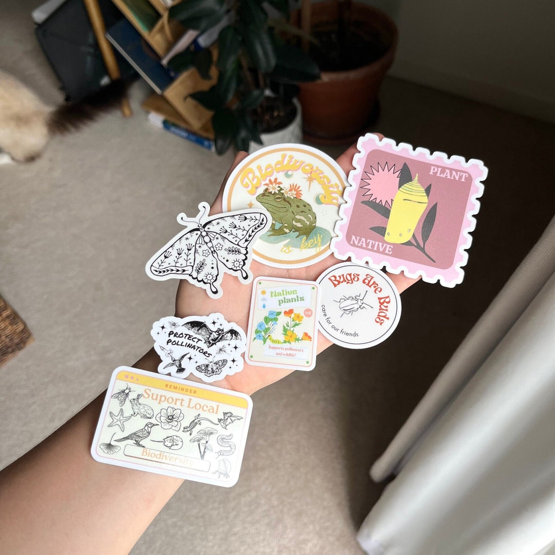 Any Three Environmental Sticker Pack Nature Plant Animal - Etsy