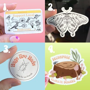 Any Three Environmental Sticker Pack, Nature Plant Animal Sticker ...