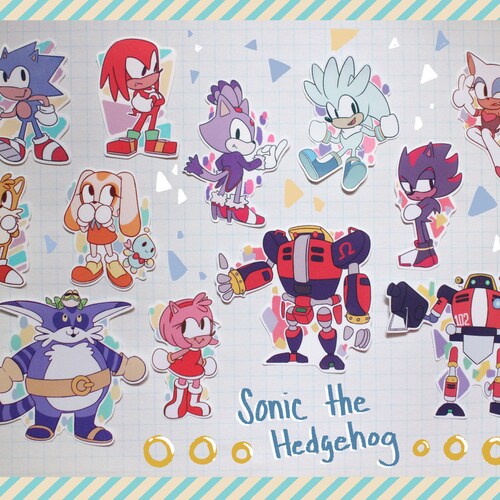 Sonic Stickers - Etsy