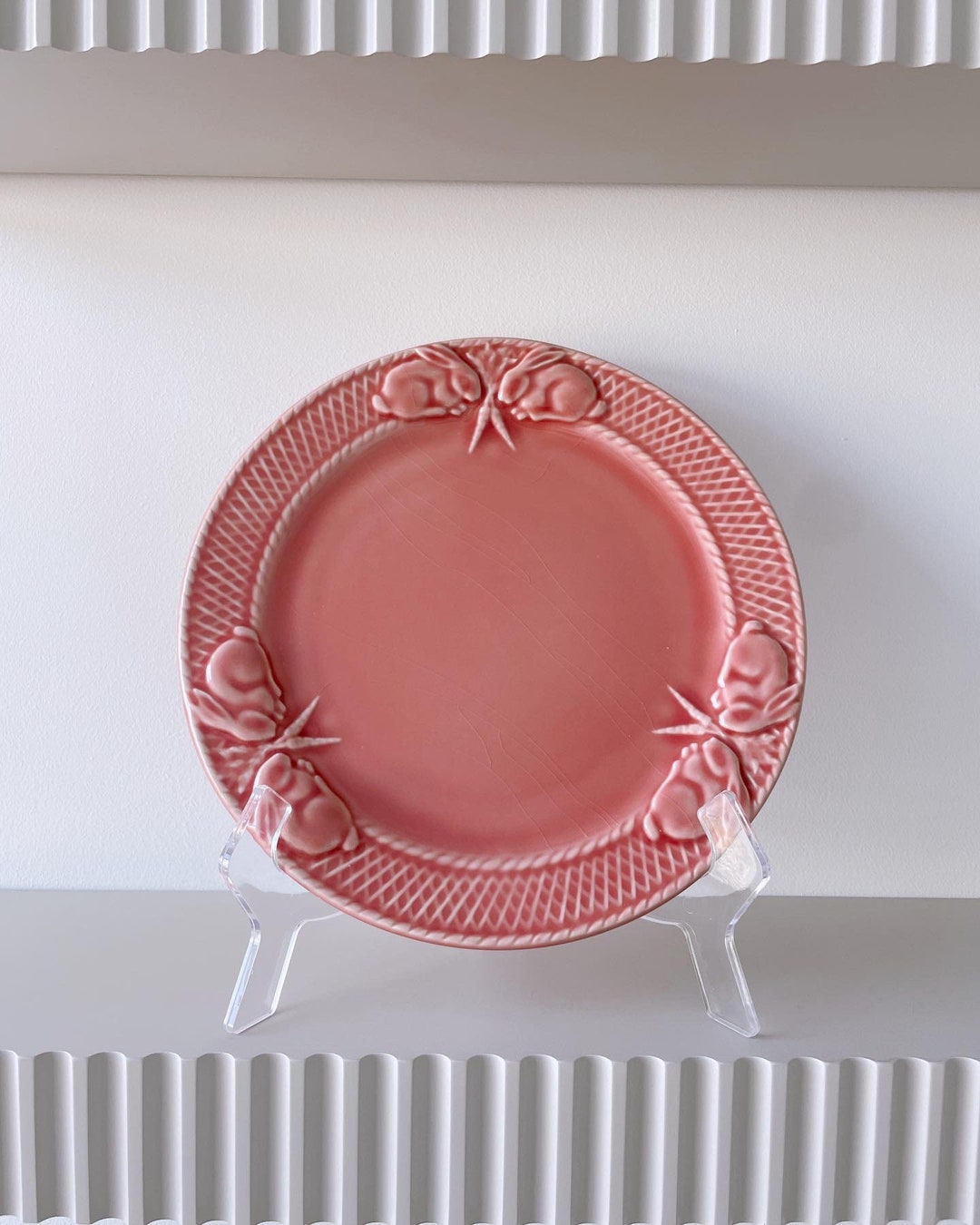 Bordallo Pinheiro Pink Bunny Dinner Plate - Etsy