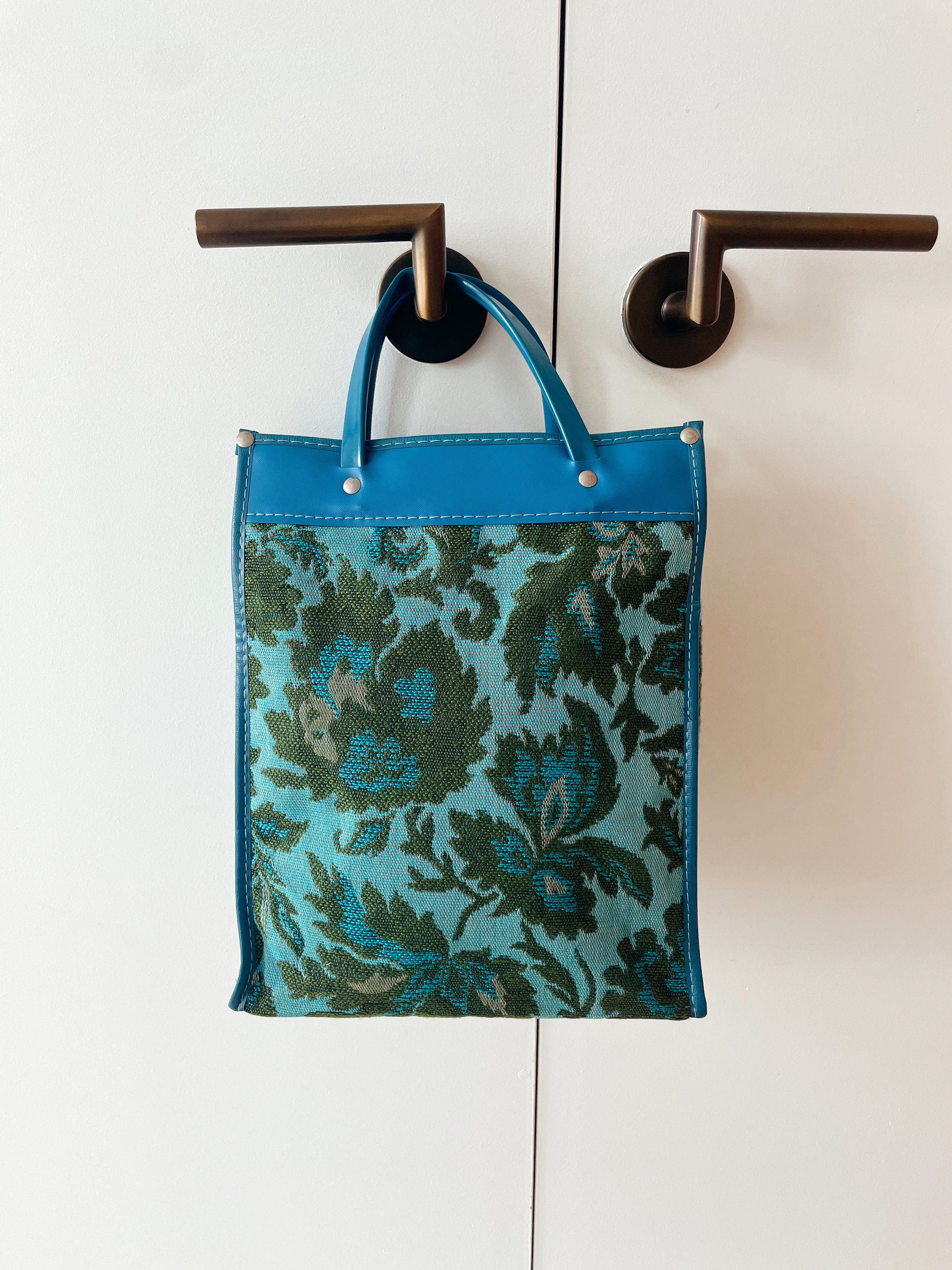 Vintage 60s 70s Avon Sales Rep Carpet Tapestry Tote Bag - Etsy