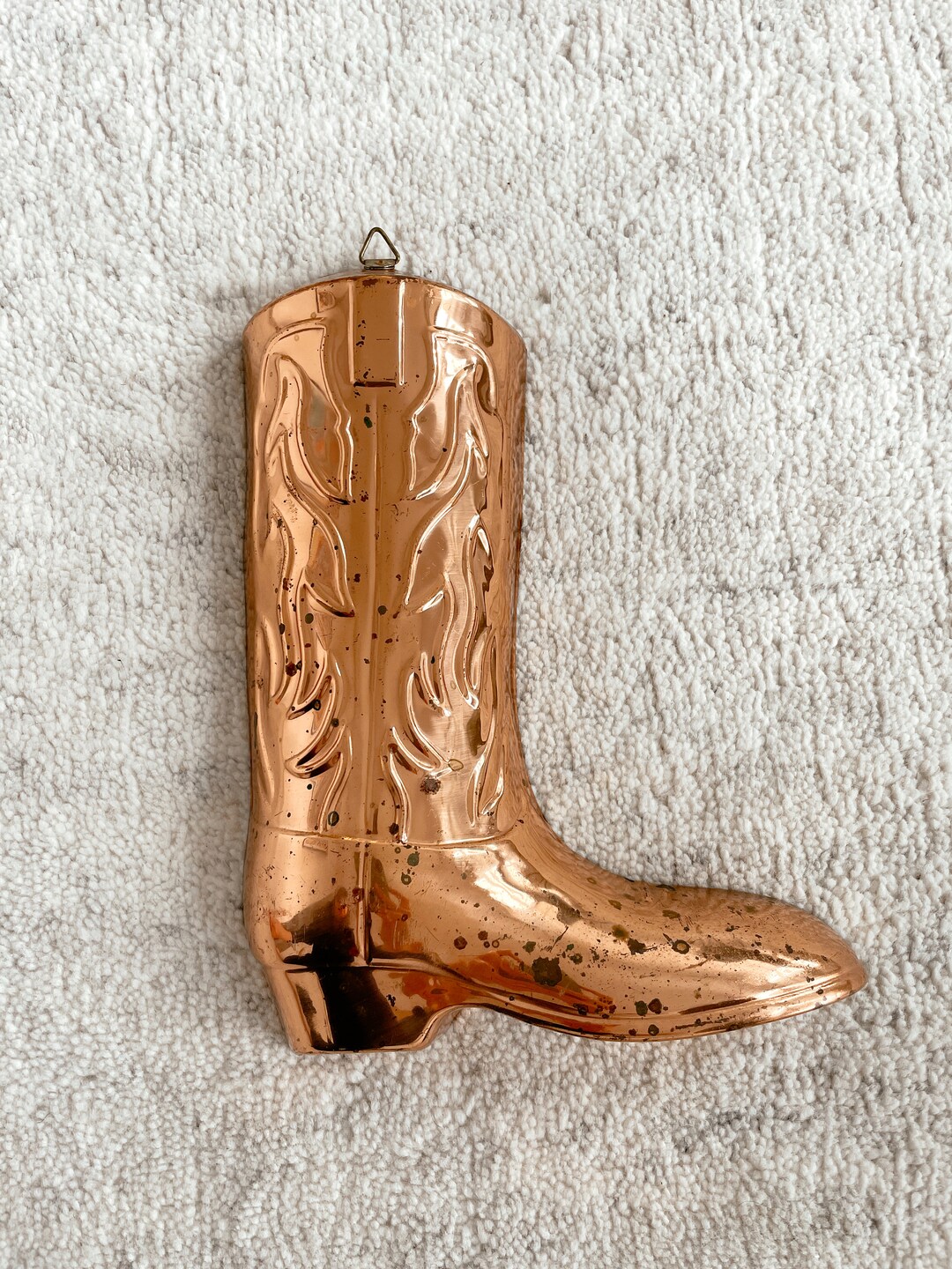 Vintage Copper Cowboy Boot Mold - Etsy