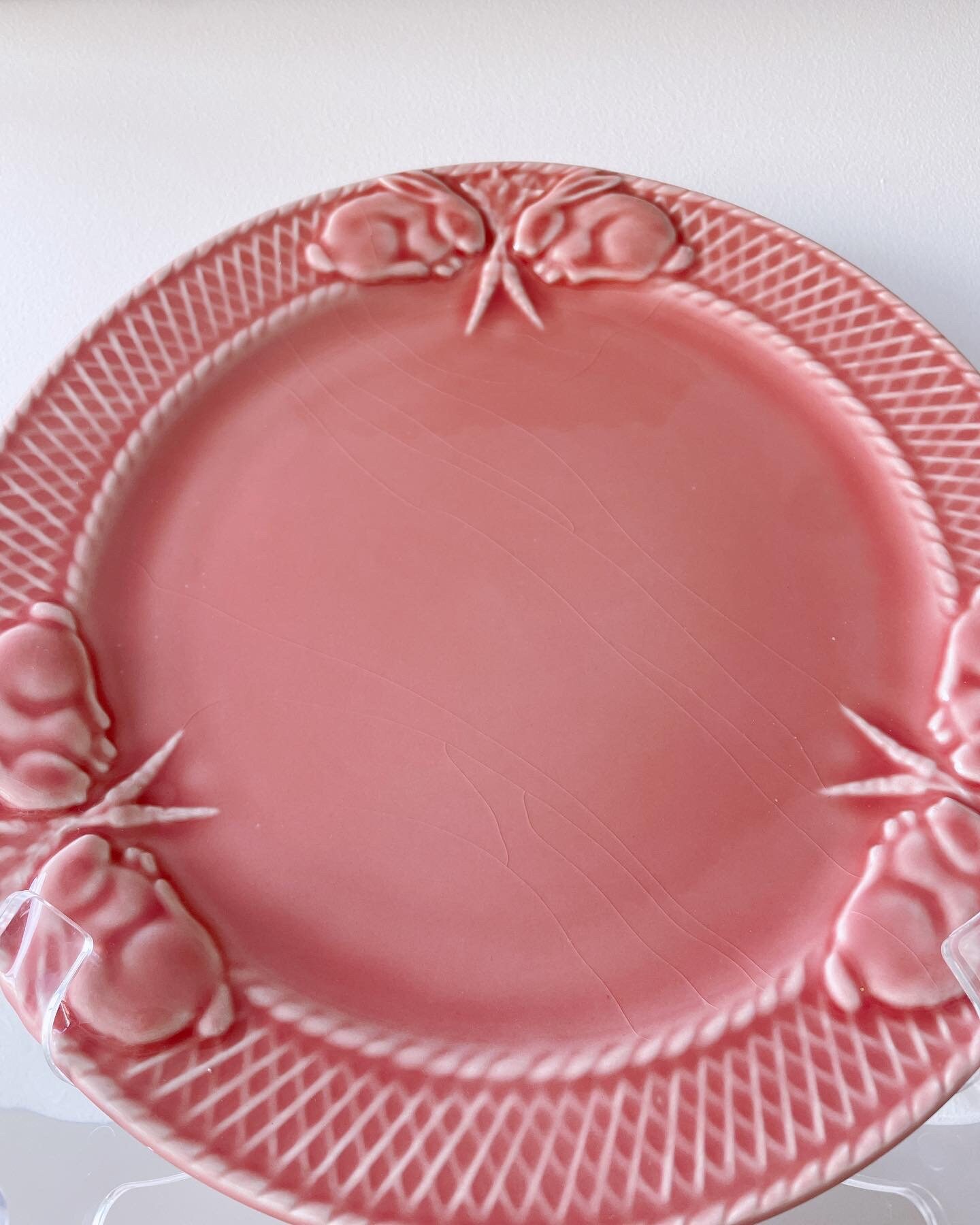 Bordallo Pinheiro Pink Bunny Dinner Plate - Etsy